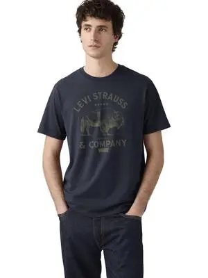 LEVI'S Classic Graphic T-shirt - Buffalo Dress Blues