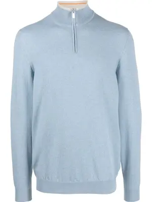 FEDELI Fedeli Favonio Quarter-Zip Cashmere Jumper