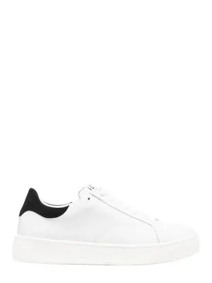 LANVIN Logo-patch Lace-up Sneakers - White