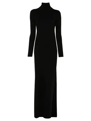 SAINT LAURENT Saint Laurent Long-Sleeve Wool Dress