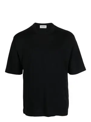 John Smedley Short-sleeve Cotton T-shirt - Black