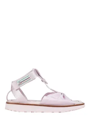 Zimmermann Gathered Grosgrain And Ottoman Sandals - Lilac