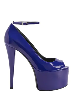 GIUSEPPE ZANOTTI 150mm Gz Aida Platform Pumps - Blue