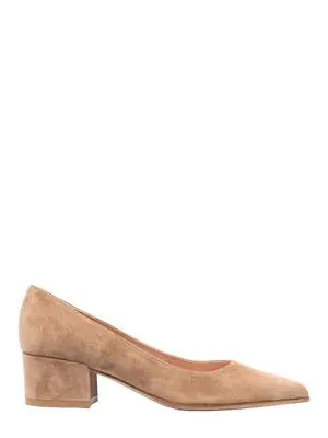 GIANVITO ROSSI Piper 45mm Suede Pumps - Neutrals