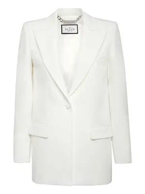 Philipp Plein Cady Single-breasted Blazer - White