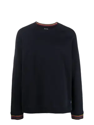 Paul Smith Contrasting-trim Sweatshirt - Blue