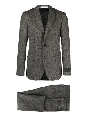 Valentino Garavani Single-breasted Tweed Suit - Grey