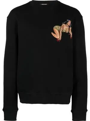ROBERTO CAVALLI Roberto Cavalli Embroidered Graphic Sweatshirt