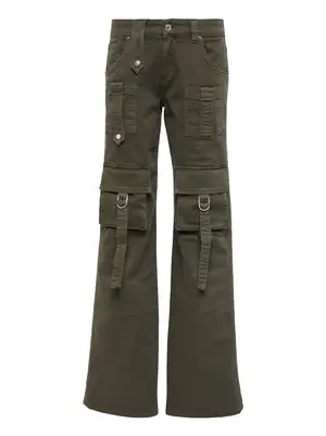 Blumarine Low-rise Cargo Pants - Green