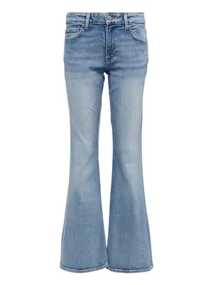 GANNI Mid-rise Flared Jeans - Blue