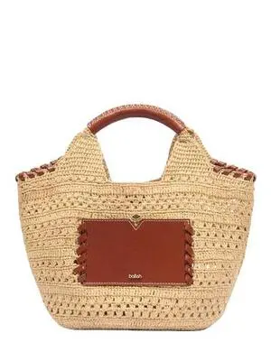 Ba&sh Ba&sh Ara Raffia Tote Brown