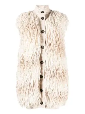 BRUNELLO CUCINELLI Fringed Knit Vest