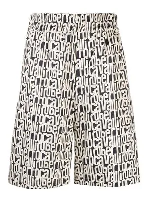 Roberto Cavalli Logo-print Shorts - Black