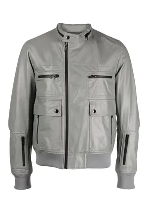 UNDERCOVERISM Zip-up Biker Jacket - Grey