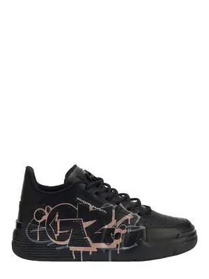 GIUSEPPE ZANOTTI Talon Graphic-print Sneakers - Black