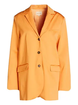 Loulou De Saison Loulou Studio Sund Satin Blazer Orange