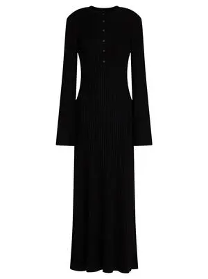 LOULOU DE SAISON Loulou De Saison Elia Ribbed Wool And Cashmere-Blend Maxi Dress