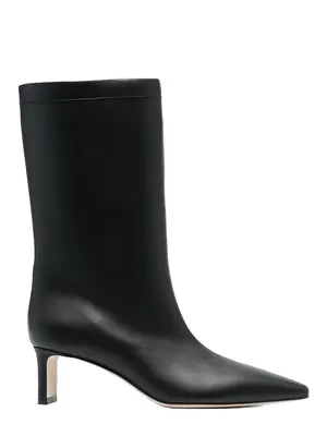 Fabiana Filippi 55mm Pointed-toe Leather Boots - Black
