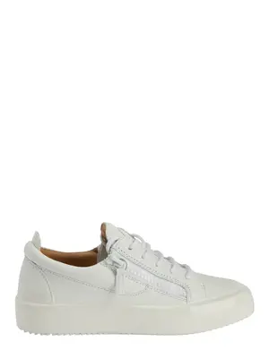 GIUSEPPE ZANOTTI Gail Match Low-top Leather Sneakers - White