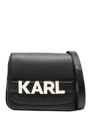 Karl Lagerfeld K/letters Logo-plaque Crossbody Bag - Black