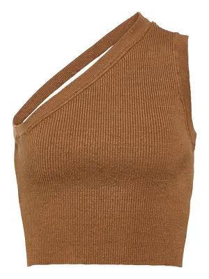 Jacquemus La Maille Ascu Crop Top - Brown