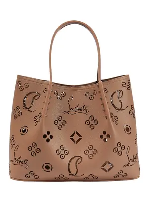 CHRISTIAN LOUBOUTIN Cabarock Leather Tote - Brown