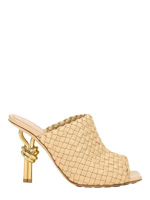 Bottega Veneta Knot Mule Sandal - Cane Sugar