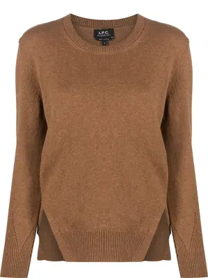 A.p.c. Virgin Wool Jumper - Brown