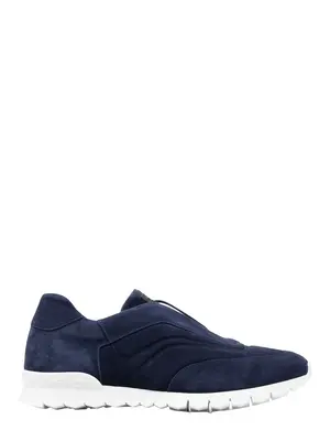 Kiton Suede Slip-on Sneakers - Blue