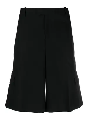 Alexander McQueen Tailored Cotton Shorts - Black
