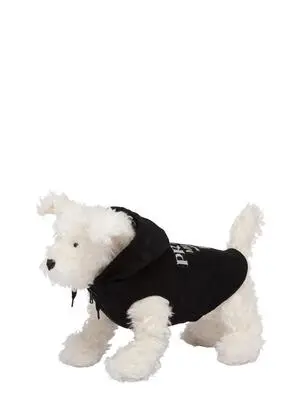 Prada Cotton Fleece Pet Hoodie - Black