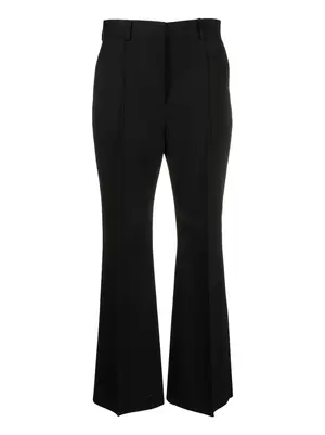 LANVIN Flared Cropped Trousers - Black