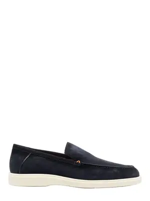 Santoni Almond-toe Loafers - Blue