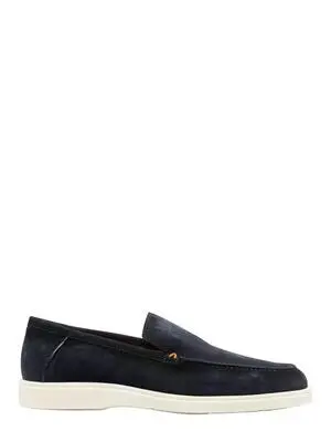Santoni Almond-toe Loafers - Blue