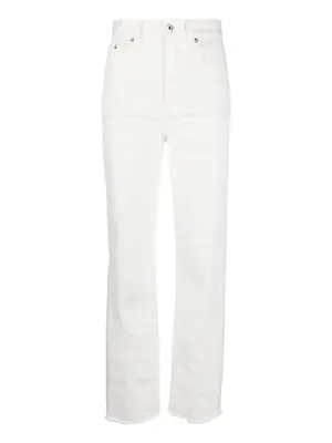 LANVIN Twisted Straight-leg Jeans - White