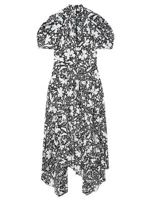 Stella McCartney Printed Silk Dress - Black