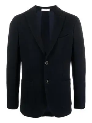 Boglioli Single-breasted Wool Blazer - Blue