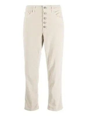 DONDUP Carmen Slim-fit Trousers - Neutrals