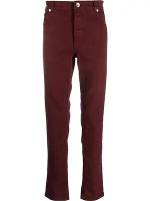 Brunello Cucinelli Mid-rise Straight-leg Jeans - Red