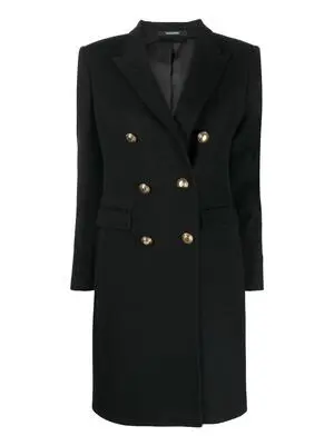 Tagliatore Parigi Double-breasted Wool Coat - Black