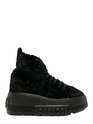 Casadei Nexus Fleece Sneakers - Black