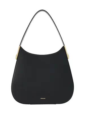 FERRAGAMO Medium Hobo Bag - Black