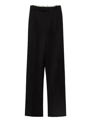Alexander McQueen Mid-rise Straight-leg Trousers - Black