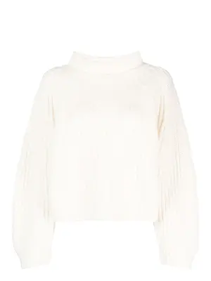 FABIANA FILIPPI Fabiana Filippi Chunky Ribbed Roll-Neck Jumper