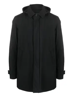 Herno Detachable Hood Parka - Black
