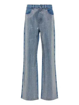 Giuseppe Di Morabito Embellished Wide-leg Jeans - Blue