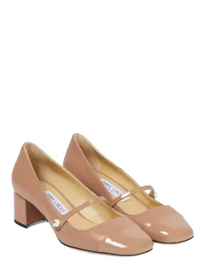 JIMMY CHOO Elisa 45 Leather Pumps - Pink