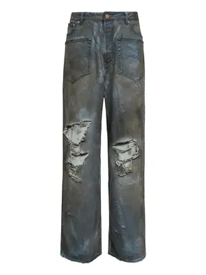 Balenciaga Distressed Jeans - Blue