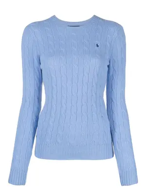 Polo Ralph Lauren Pony Cable-knit Jumper - Blue