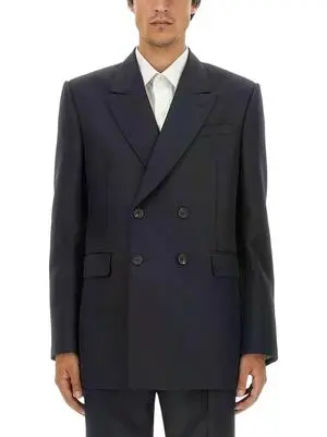 Alexander McQueen Double-breasted Blazer - Blue